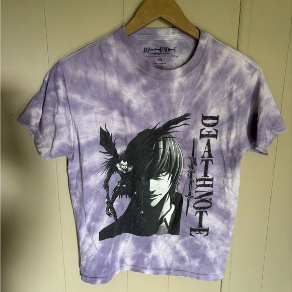 Tops | Purple Death Note Graphic Tee | Poshmark
